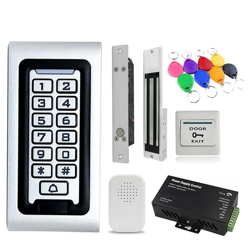IP67 Waterproof RFID Metal Access Control Kit All-in-one Silicone Key ...