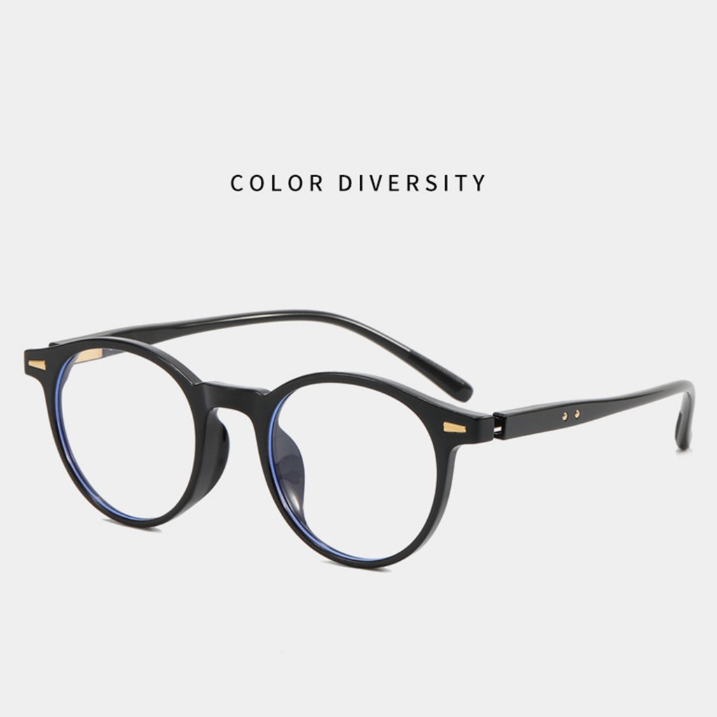 (New product offer) Extra large blue light glasses round frame anti-eye ...