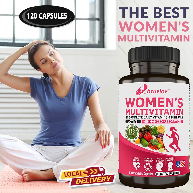 Women's Multivitamin Multimineral Supplement - Vitamins ACEDK B1 B2 B3 ...
