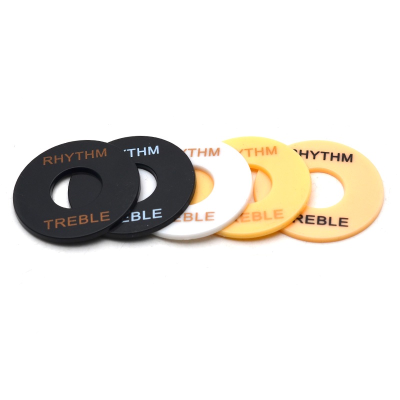 5Pcs Guitar Toggle Switch Plate Rhythm Treble Washer Ring Yellow with ...