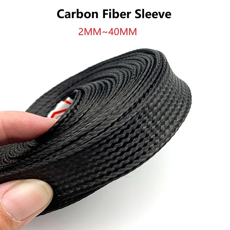 Carbon Fiber Braided Casing Sleeve Tube 2MM~40MM High-Temperature ...
