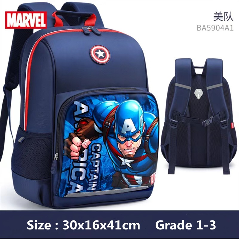Genuine Disney Marvel School Bags For Boys Beg Sekolah Spider Man ...