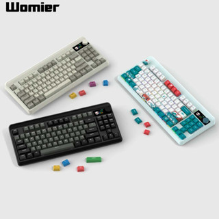 WOMIER Mechanical Keyboard, M87 Pro 3 Mode RGB Backlit Hotswap Wireless ...