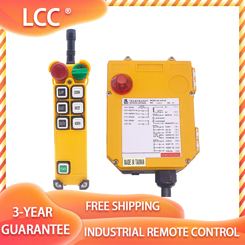 LCC F24-6D Industrial Wireless Remote Control 6 Buttons Waterproof ...