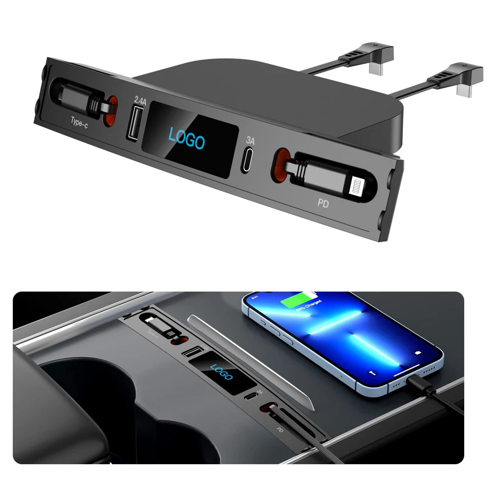 Telescopic USB Hub Intelligen Docking Station Fast Charging Cable for ...