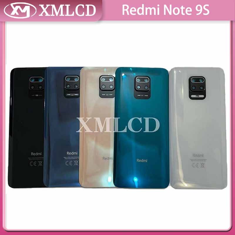 New Glass Back Cover For Xiaomi Redmi Note 9S Battery Cover Note 9 Pro ...