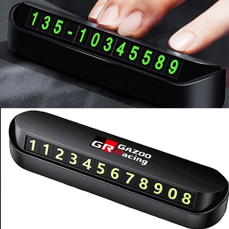 Car Temporary Stop Sign Parking Card Telephone Number Card Plate For ...