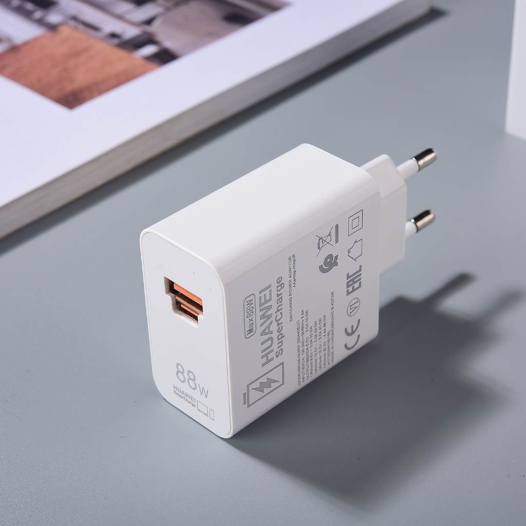 Original HUAWEI 88W EU USB + Type C PD Super Fast Charger Adapter 1M 6A USB C TO C Cable For ...