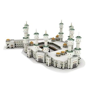 Mecca Grand Mosque 3D stereoscopic jigsaw Saudi Arabian architectural ...