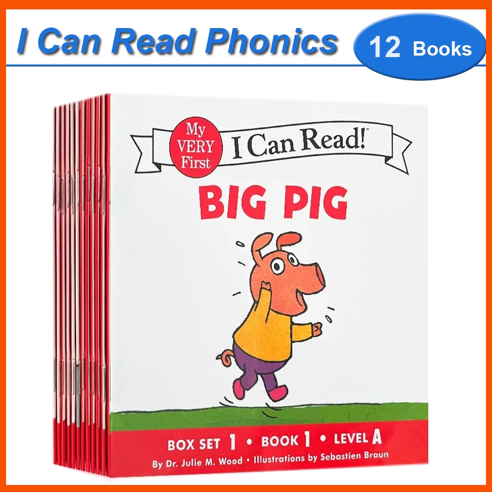 12books/set I Can Read Phonics BIG PIG Children Education Enlightenment ...