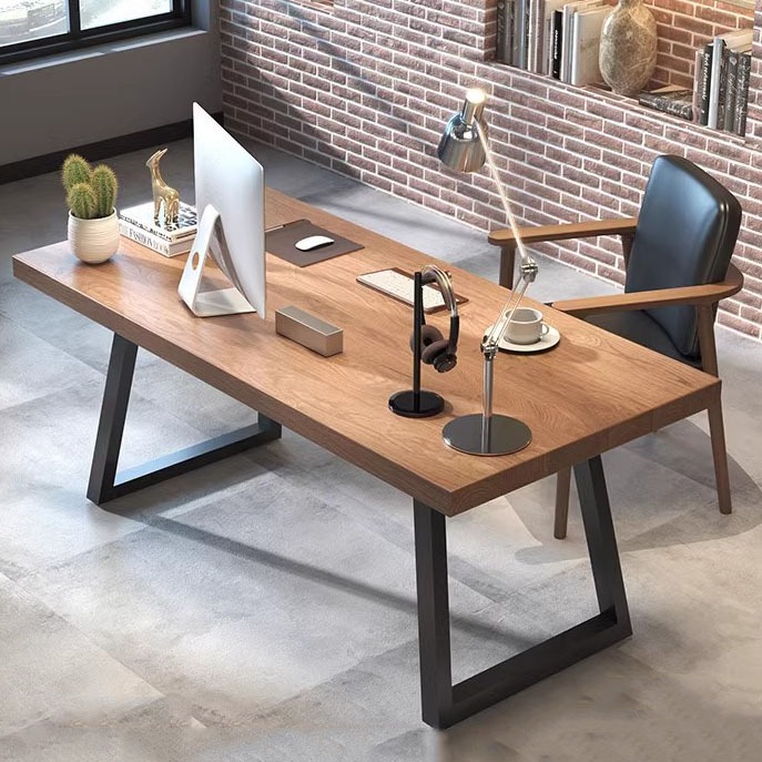 wooden office table working table meeting table computer table meja ...