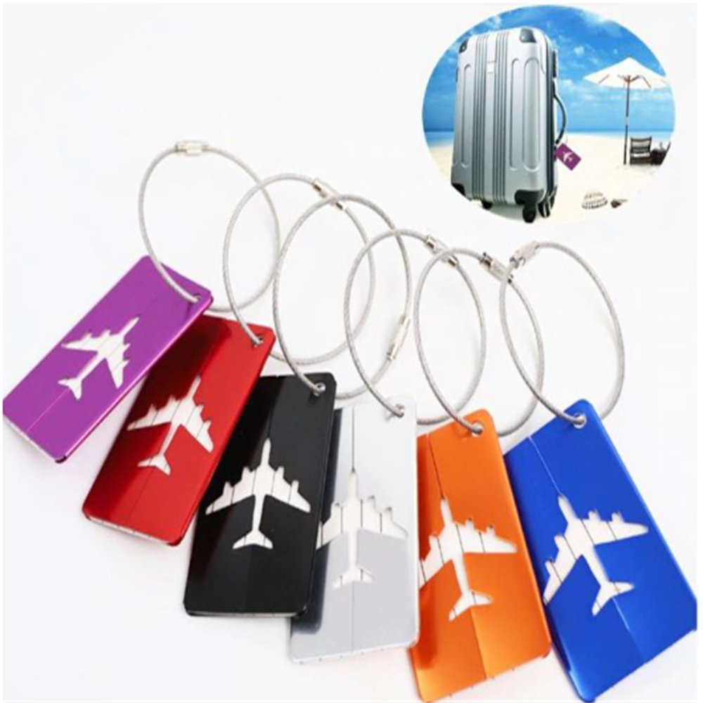 Aluminum alloy luggage tag Metal luggage tag Hang tag Luggage boarding ...