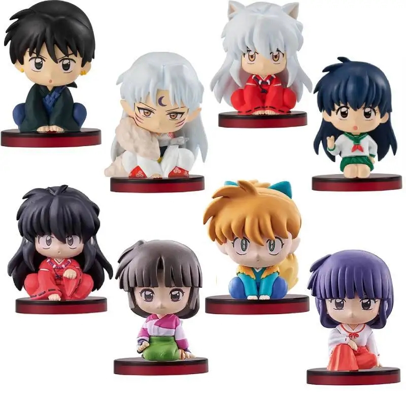 A Set Anime Inuyasha PVC Action Figure Sesshoumaru Higurashi Kagome ...