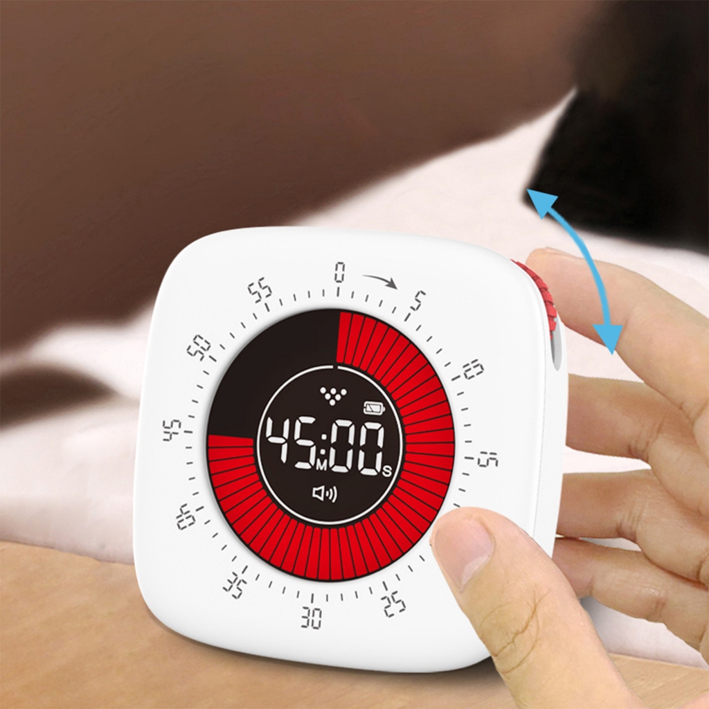 LCD Screen Silent 60 Minutes Kids Timer Digital Kitchen Cooking Timer ...