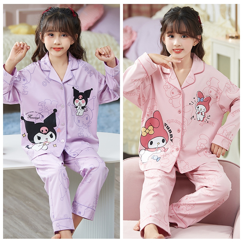 Kuromi Pajama for Kid Girl Cinnamoroll Pajama Kids Sleepwear terno ...
