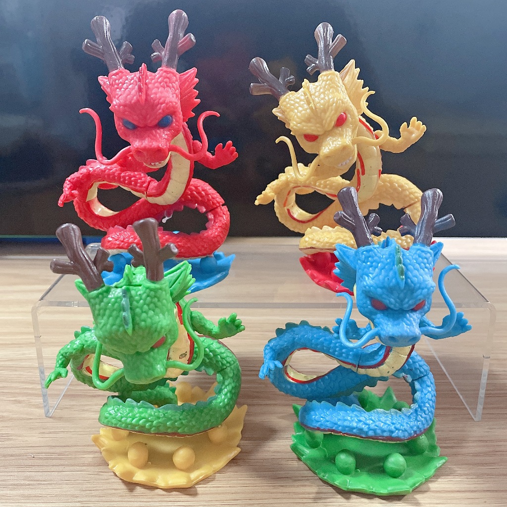 4 Style 10cm Dragon Ball Z Anime Figure Shenron Pvc Model Figurine Doll ...