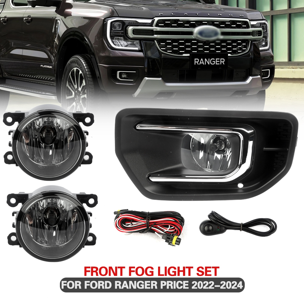 Front Bumper Fog Lamp Upgrade Kit FOR Ford Ranger price 2022 2023 2024 ...