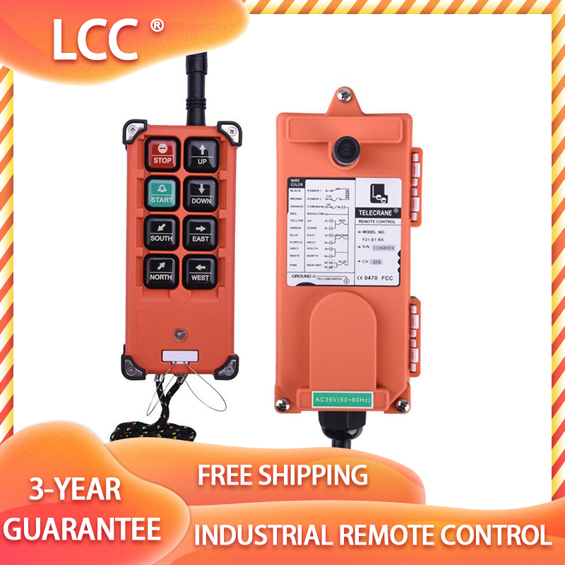 LCC F21-E1B 220V 380V 110V DC/AC 12V 24V Crane Industrial Remote ...