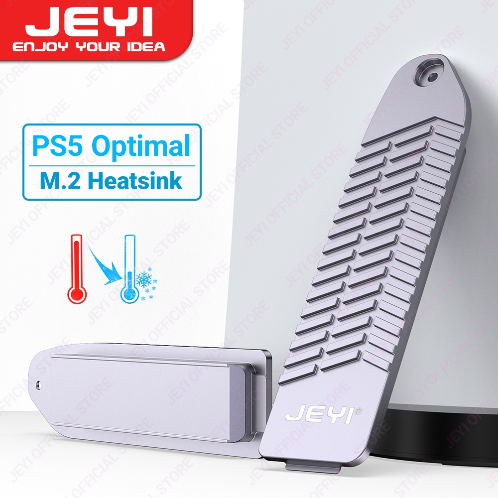 JEYI PS5 SSD Heatsink Full Cover withFins, Playstation 5 Cooler ...