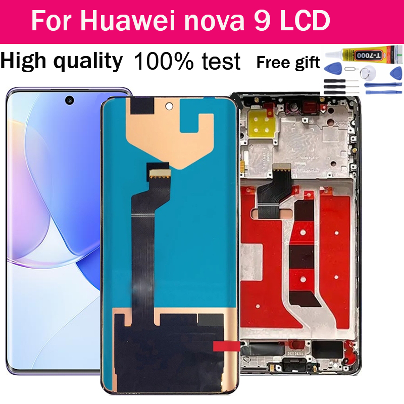Original Huawei Nova 9 NAM-AL00 NAM-LX9 LCD Display Touch Screen Digitizer With Frame ...