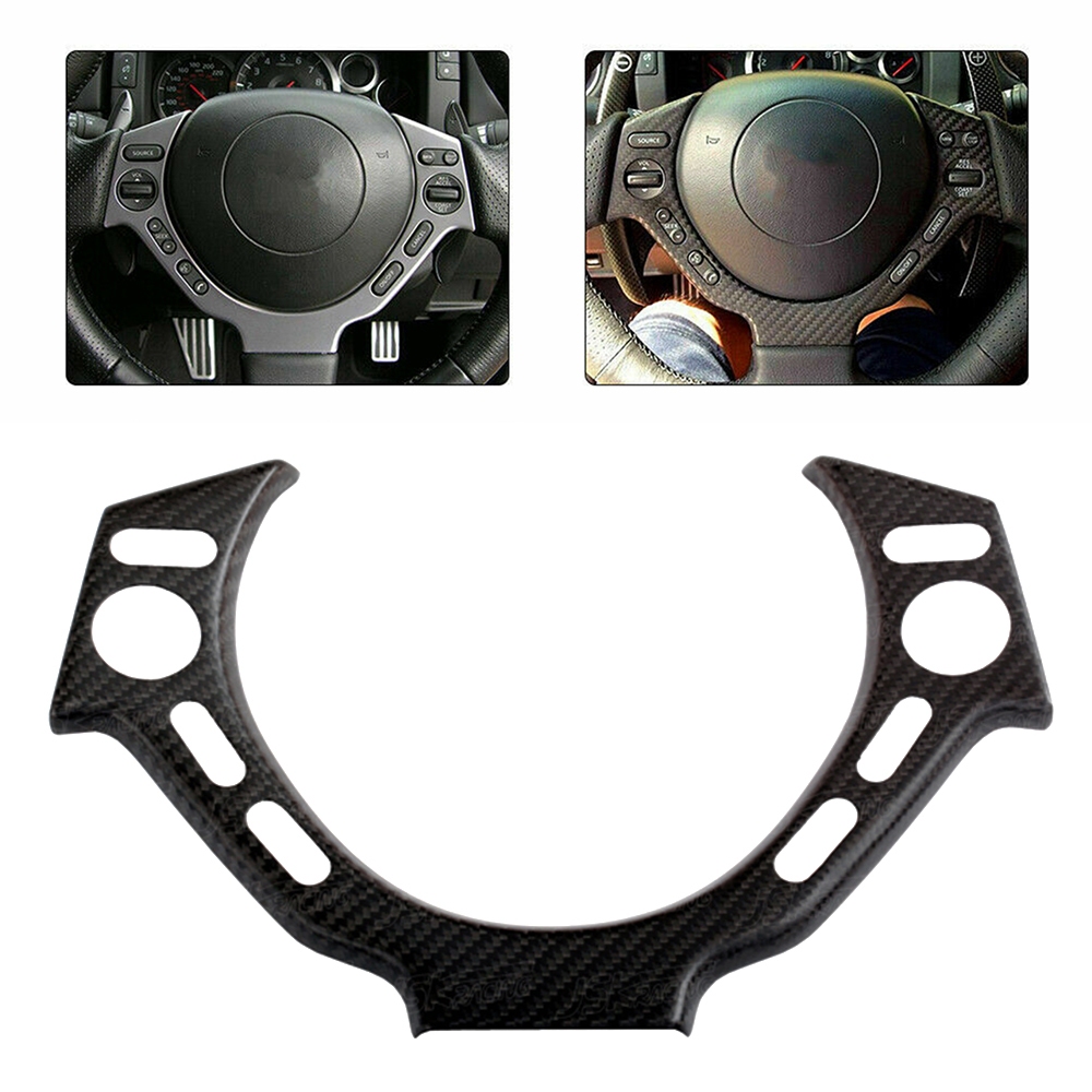 Matte Carbon Fiber Steering Wheel Switch Plate For Nissan Gtr R35 2008 ...