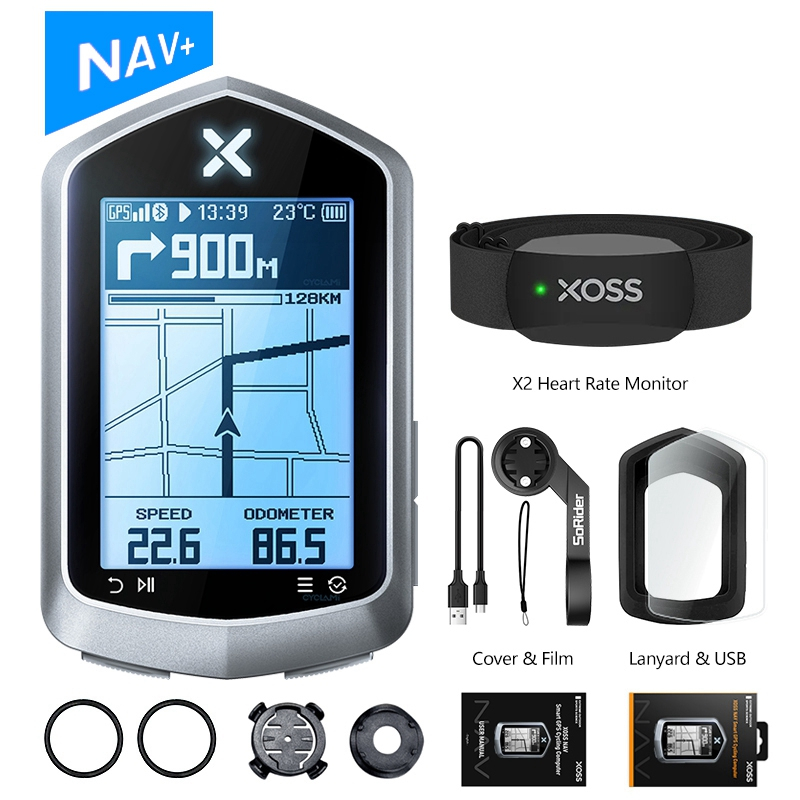 XOSS NAV Plus NAV+ NAV2 Bike Computer GPS Bicycle Riding Cycling Map ...