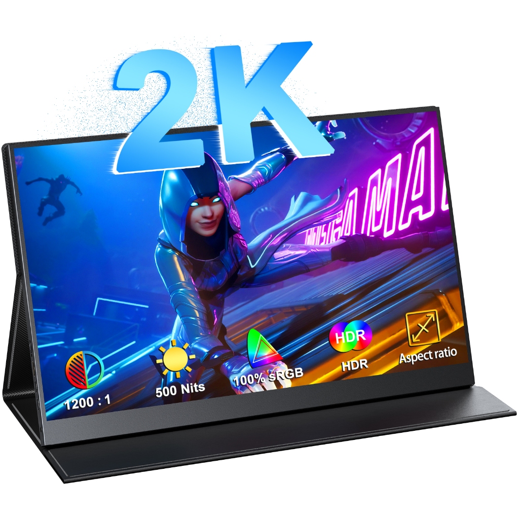 UPERFECT 16 Portable Monitors 2K IPS 60Hz gaming displays 500nits With ...
