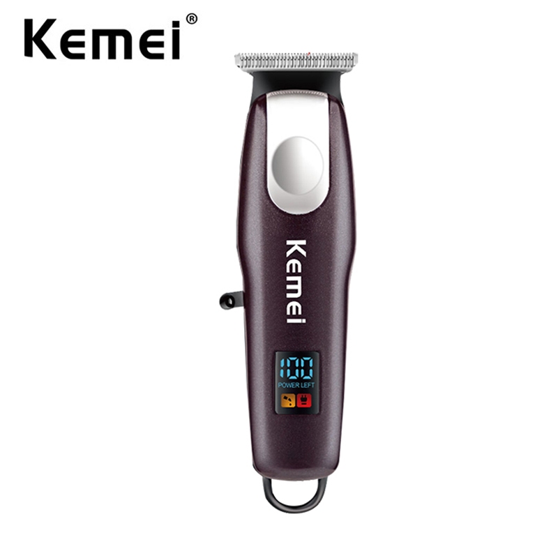 Kemei Professional Cordless Hair Trimmer Bald Head Hair Cutting Machine USB Rechargeable ...