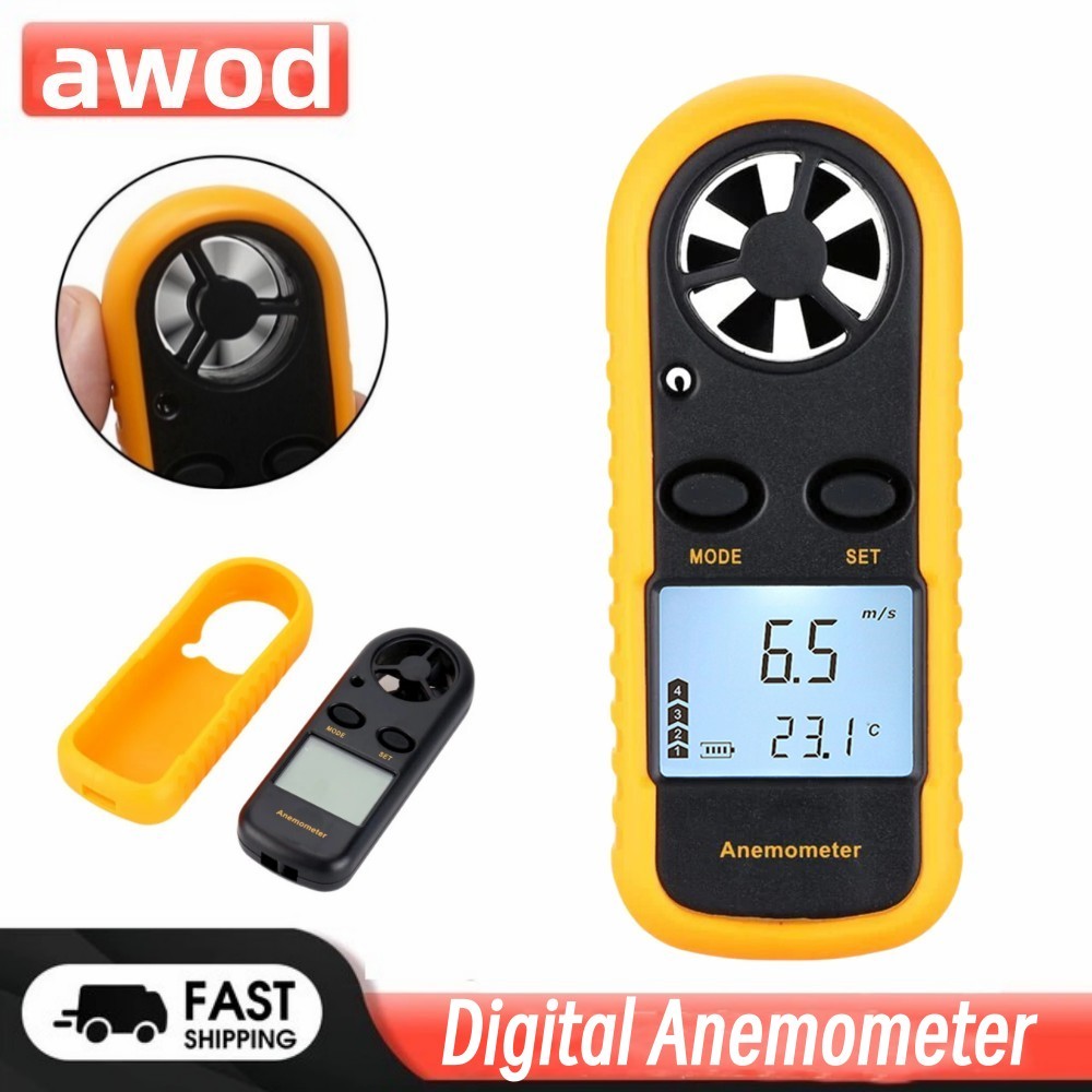 💥LOCAL Delivery🚚Portable Digital Anemometer Airflow Wind Speed Meter ...