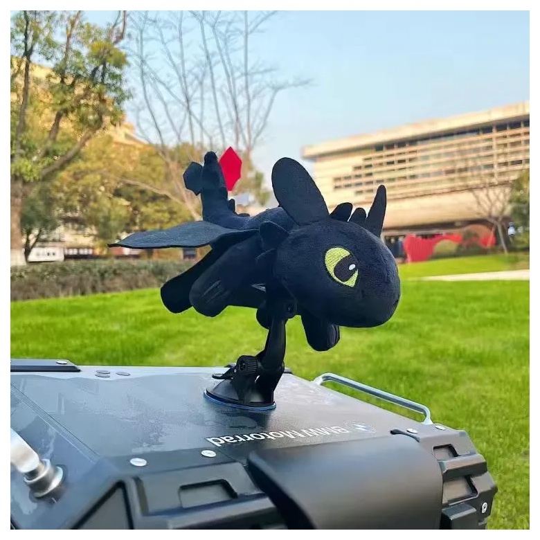 Night Fury Toothless Dragon Outdoor Electric Doll Car Decoration ...