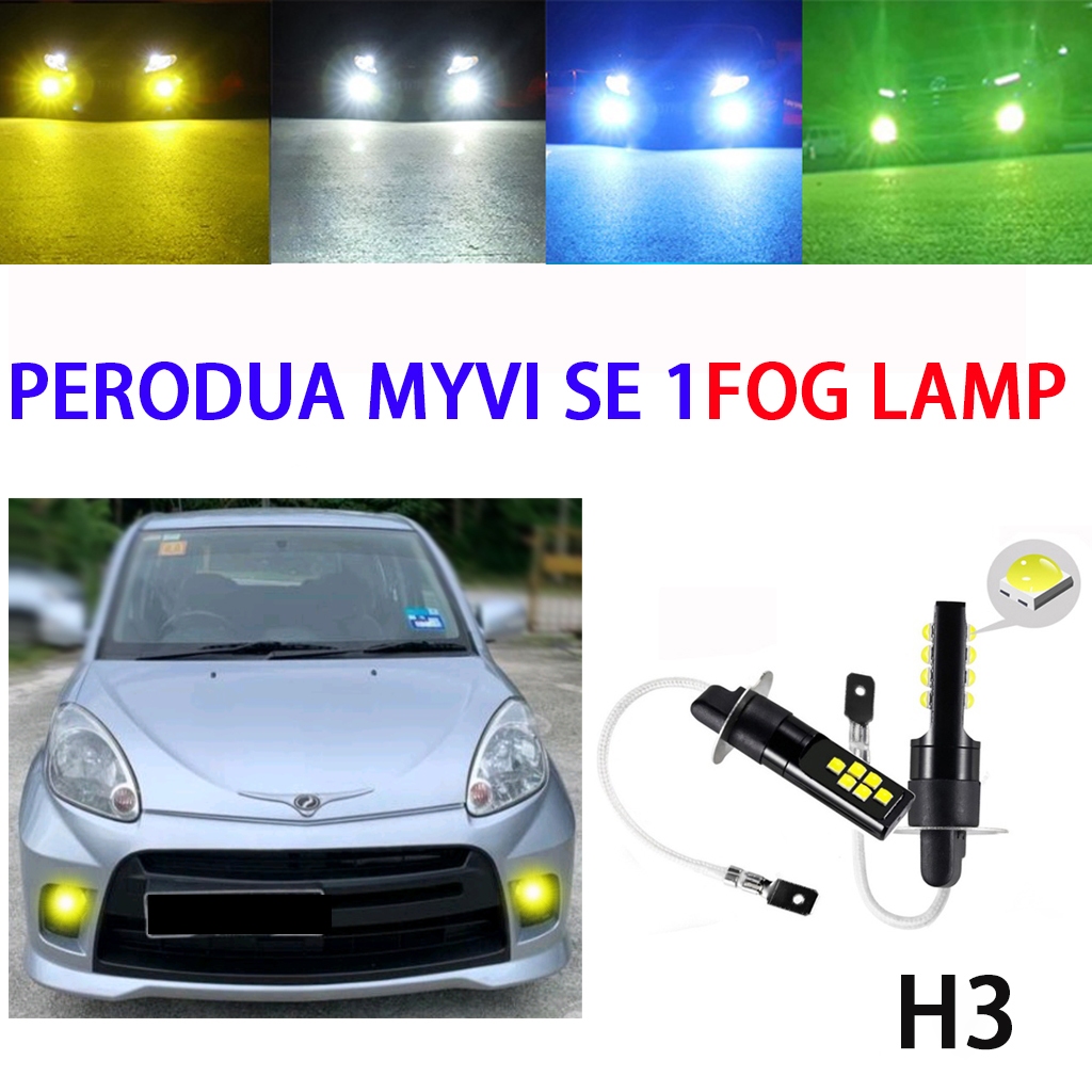 PERODUA MYVI Se 1 2007 - 2008 FOG LAMP LED BULB Ice blue White Yellow ...