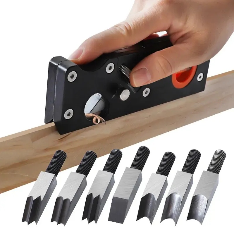 Wood Chamfer Planer with Backer Woodworking Hand Planer for Quick Edge ...