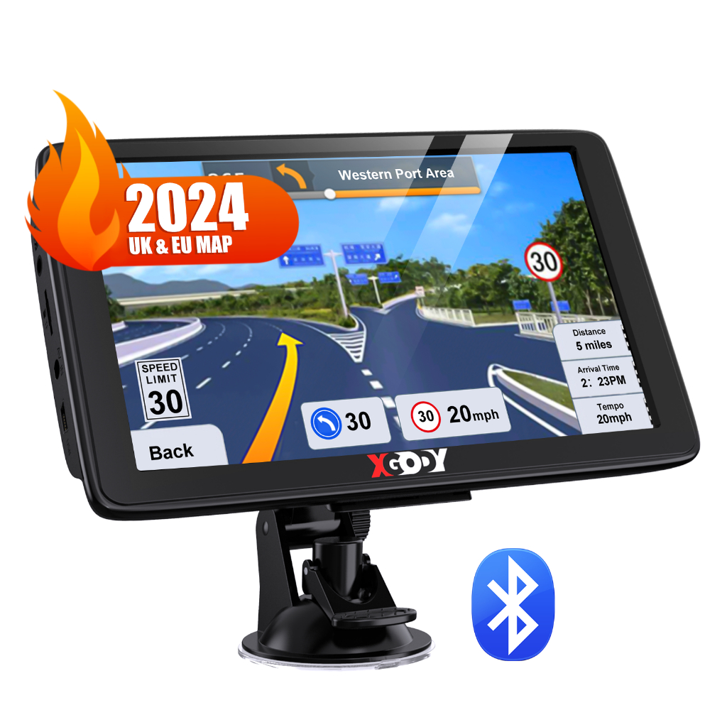 XGODY 7 Inch Car GPS Navigation Truck GPS 256M+8G Navigtor Touch Screen ...