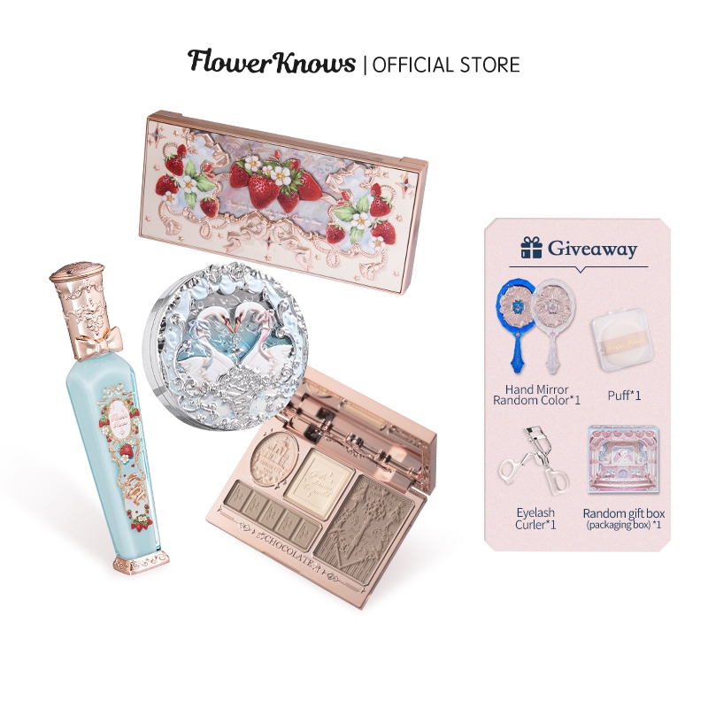 Flower Knows Lipstick Blush Eye Shadow Palette Highlighter Contour ...