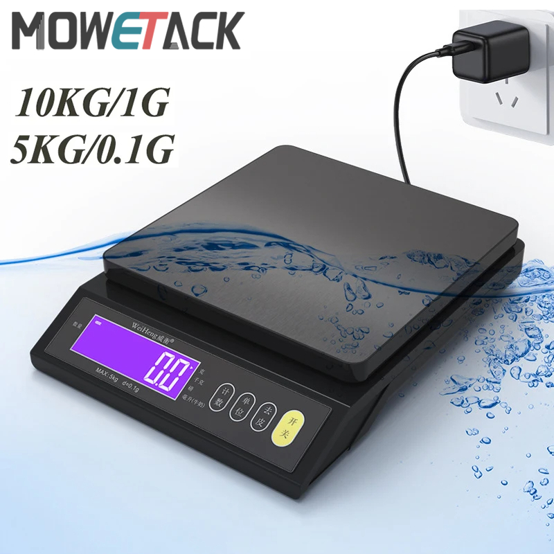 5kg/10kg Rechargeable Digital Electronic Kitchen Scale Household ...