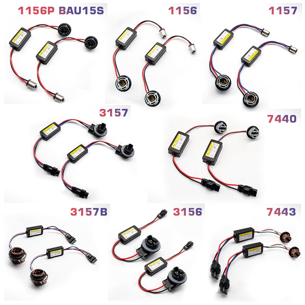 Car LED decoder Canbus BA15S 1156 1157 PY21W 7443 7440 LED Light Error ...