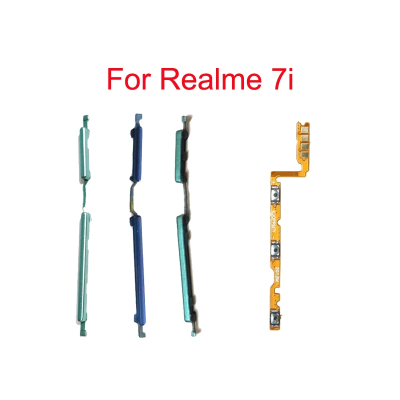 Power On Off Button Flex And Out Side Volume Up Down Button Flex For Realme 7i | Shopee Malaysia