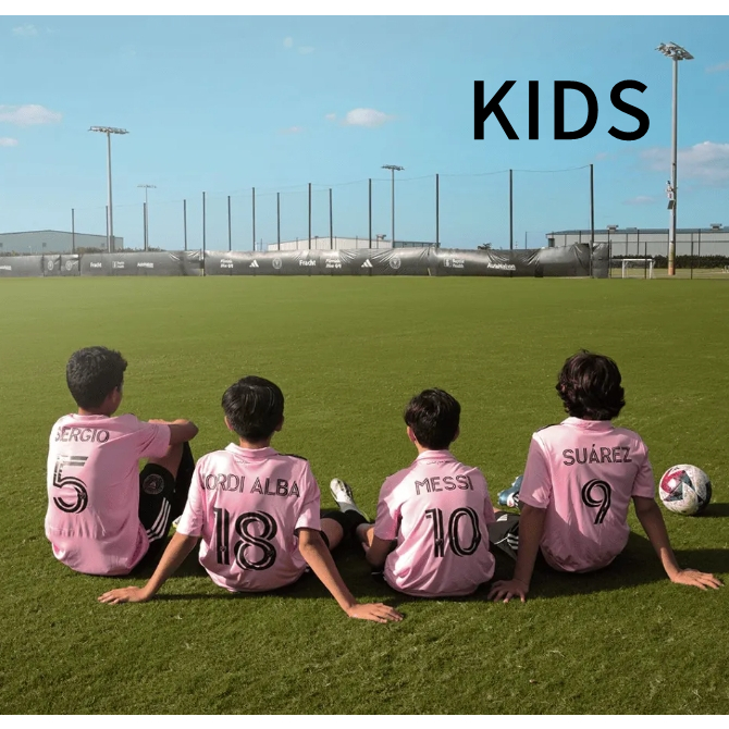 New 2023/2024 Children's Team Kits Miami Football Shirt Messi 10 Suárez ...