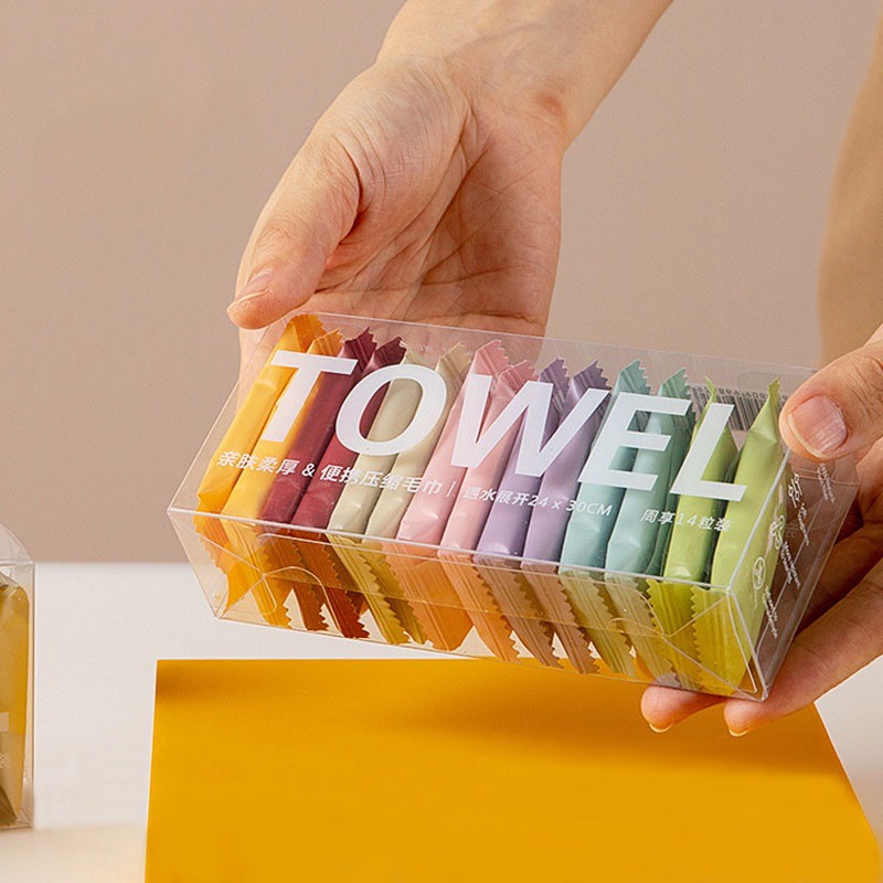 Candy Size Disposable Compressed Towel Cotton Cleansing Cleaning ...