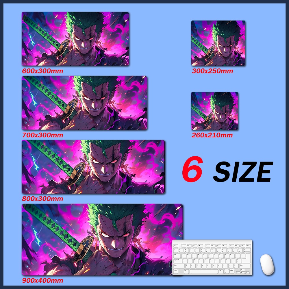 ONE PIECE Roronoa Zoro Mouse pad | Extended Gaming Mousepad ...