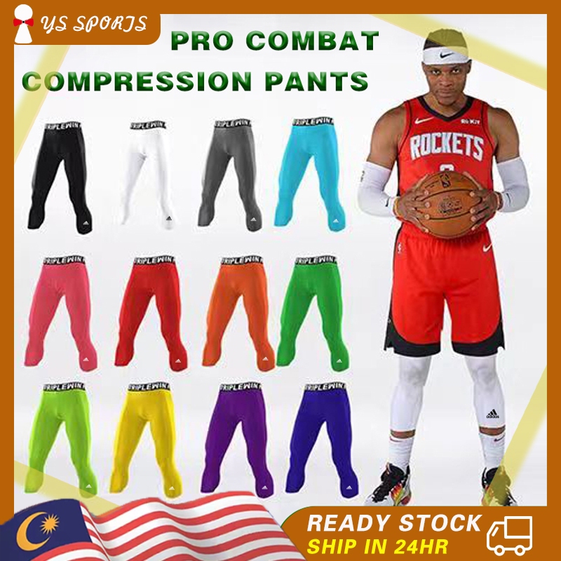 Plus Size Basketball Cropped Leggings Men Multi-Color Tight Sports ...