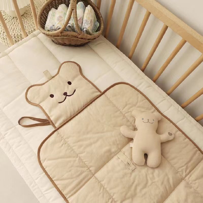 Foldable Newborn Baby Diaper Changing Pad Cotton Tiger Diaper Mat ...