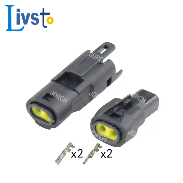 1 pcs 2 Pin female male Auto Connector Intake Pressure Sensor Plug Small Headlight Turn Signal ...