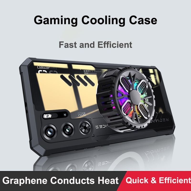 For Nubia Red Magic 9 Pro+ Graphene Vent Hole Case Heat Dissipation ...
