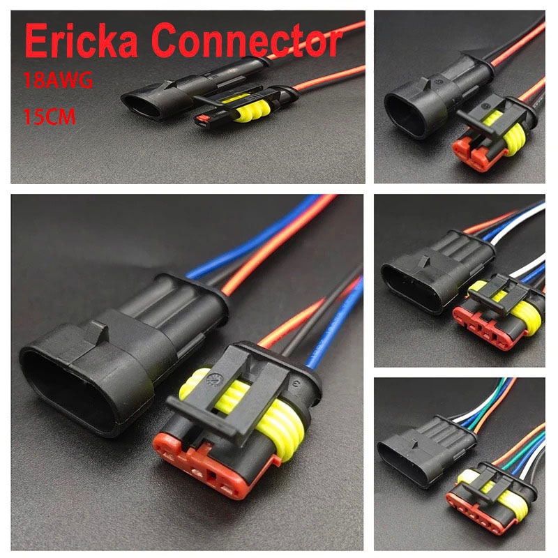 Auto wire connector 1 2 3 4 5 6 Way 1P 2P 3P 4P 5P auto connector Waterproof Electrical ...