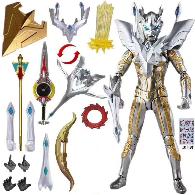 Shf Aix Ultraman Multi-Joint Movable Model Triga Toy Golden Siro ...