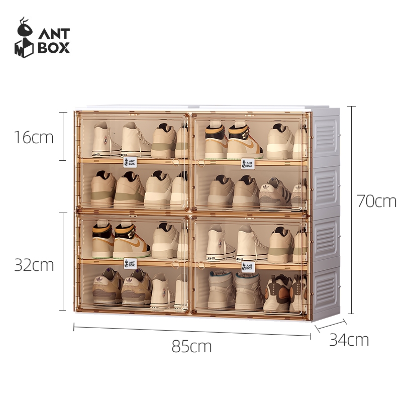 ANTBOX Shoe Cabinet 鞋柜 Kabinet Kasut Akrilik 16-40 Pairs Installation ...