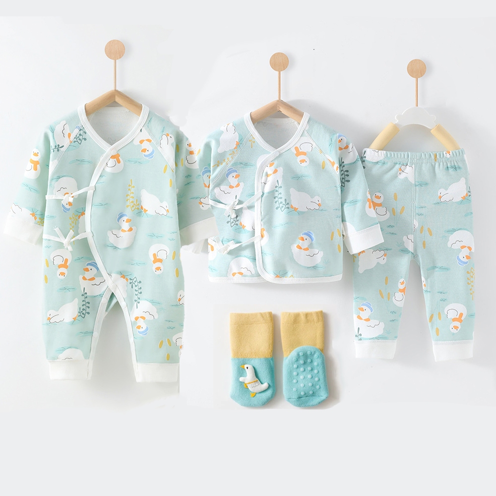 Newborn baby clothes: pure cotton boneless baby jumpsuit | Shopee Malaysia