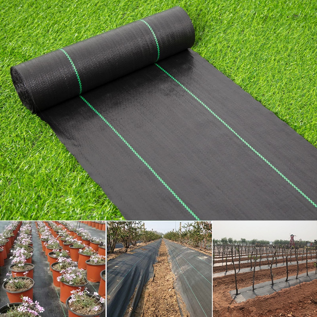 Weed Barrier Landscape Fabric Heavy Duty, Woven Weed Blocker Gardening ...