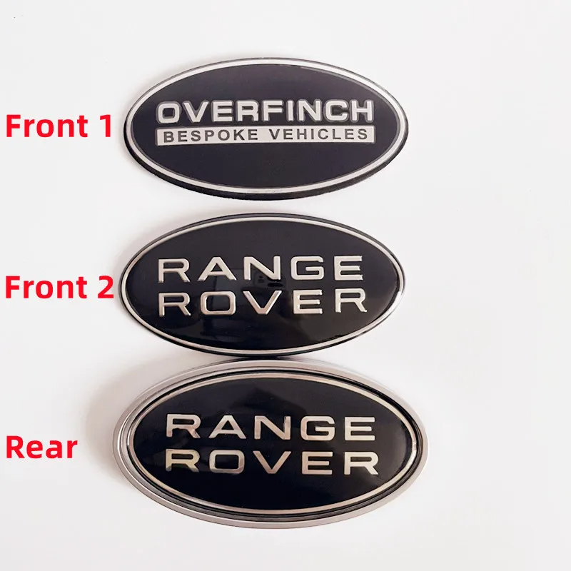 3D Aluminum Car Front Emblem Badge Decal For Land Range Rover OVERFINCH ...